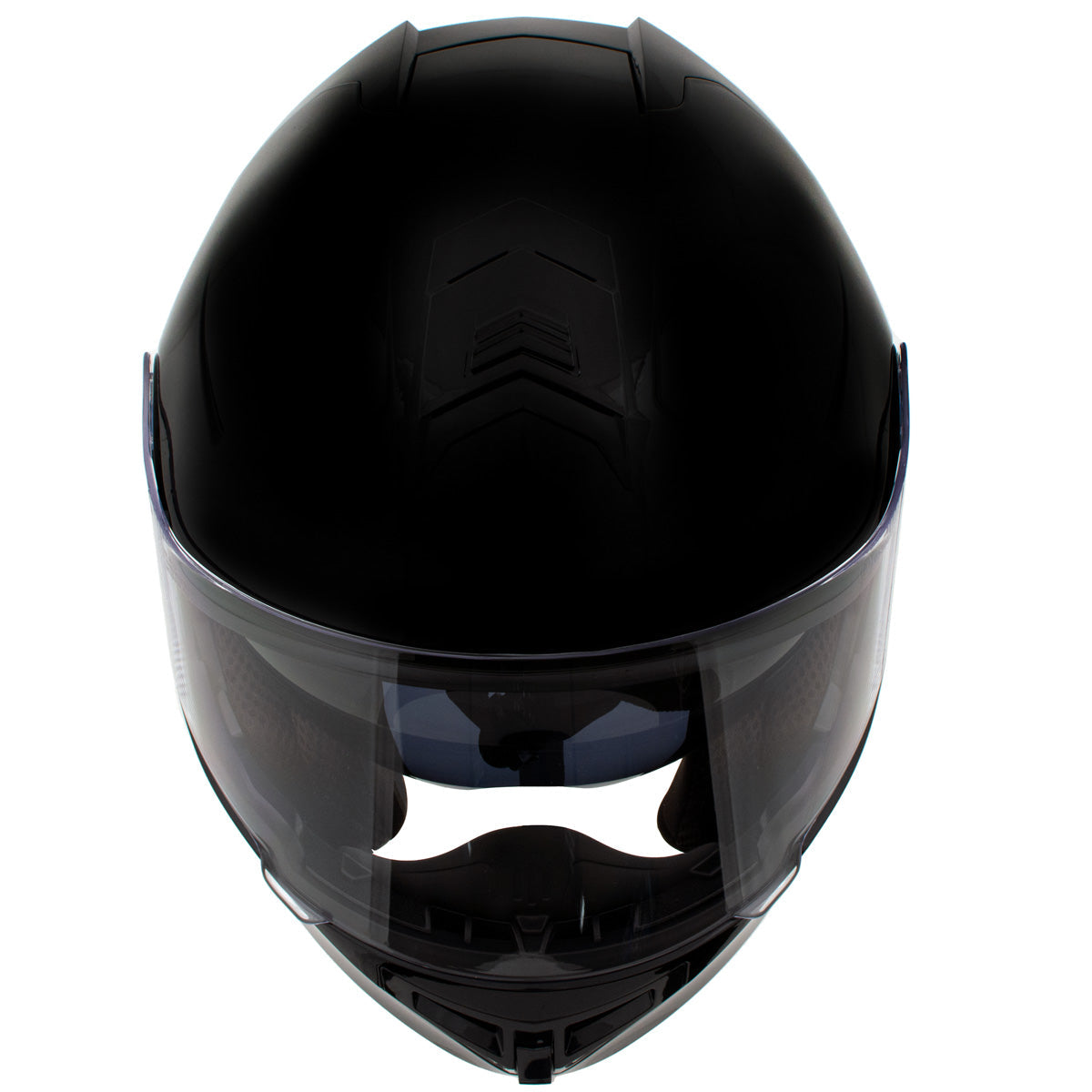 Milwaukee Helmets H7000 Glossy Black 'Mayday' Modular Motorcycle Helme ...