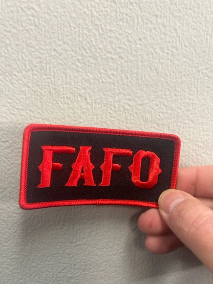 FAFO Patch Black & Red | Victory Leathers| Victory Leathers