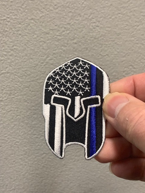 Thin Blue Line Spartan Patch | Victory Leathers Patches| Victory Leathers